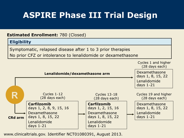 Treatment Outcome with Carfilzomib, Lenalidomide and Dexamethasone for Newly Diagnosed and ...